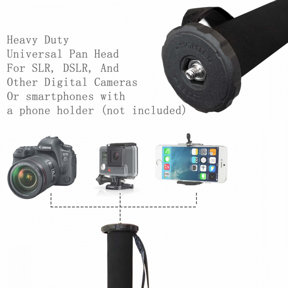 JUSTOP Telescopic Monopod - DigiDirect